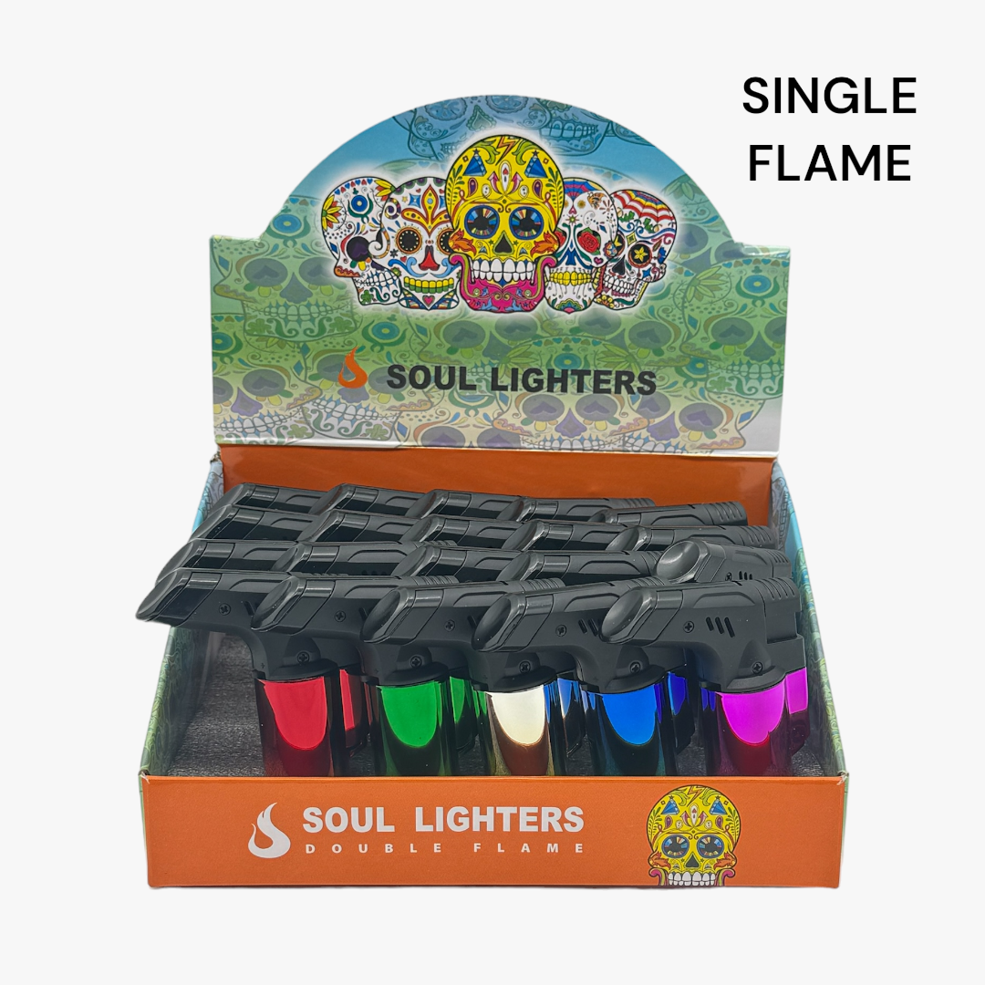 MINI SINGLE FLAME TWO TONE TORCH 20/DISPLAY – Cloudi Canada
